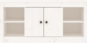 vidaXL TV skříňka 103 x 36,5 x 52 cm masivní borové dřevo [814575] Barva: Bílá