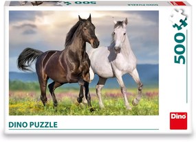 DINO Puzzle Zamilovaní koně 47x33cm foto skládačka 500 dílků dn502789