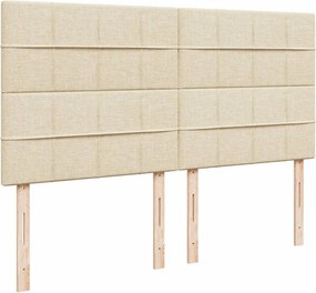 Box spring postel s matrací krémová 180x200 cm textil 3292872