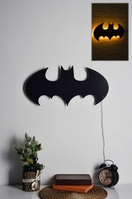 Nástěnná dekorace s led osvětlením Batman žlutá