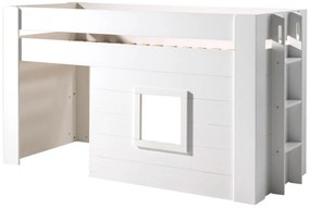 OnaDnes -20% Bílá lakovaná patrová postel Vipack Noah 90 x 200 cm