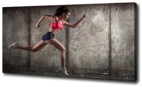 Wallmuralia Foto obraz na plátně do obýváku Běžící žena 100x50