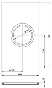 Emco Select - Přídavné zrcadlo 400 mm se zrcadlem, zrcadlová 949709942