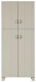 Světle šedá šatní skříň z borovicového dřeva 90x210 cm Mees – Basiclabel