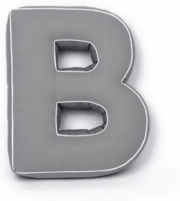Polštář písmeno A - Z 40 cm / šedé 2229