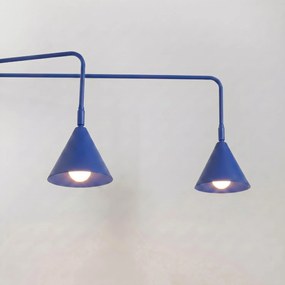 Sollux Lighting Nástěnné svítidlo NOX 2 ultramarín s vypínačem