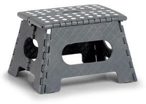 Zeller Skládací stolička malá šedá 35x28x22cm, nosnost 150kg