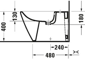Duravit 2294100000 - Stojící bidet D-NEO keramika/lesklá bílá