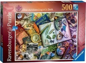 RAVENSBURGER Puzzle Archeologův stůl / 500 dílků