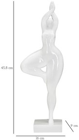 Socha DONNINA YOGA 16X9X45,8 cm