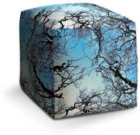 Sablio Taburet Cube Holé větve: 40x40x40 cm