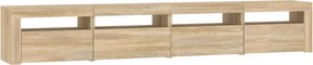TV skříňka s LED osvětlením dub sonoma 240x35x40 cm 3152764