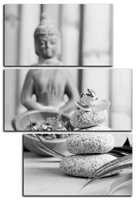 Obraz na plátně - Buddha a meditace - obdélník 7197QC (90x60 cm)