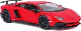 Bburago Plus Lamborghini Aventador LP 750-4 SV Red / měřítko 1:24