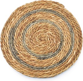 Podložka na stůl z mořské trávy Bali II 38 cm hnědá/šedá