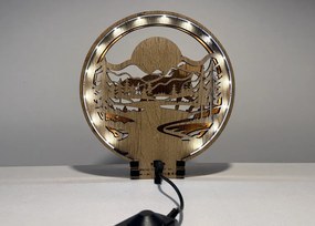 Li-Go "Kůň" lampa 20x22cm provedení povrchu: dub světlý