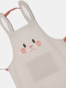 Sinsay - Zástěra s motivem králíka a kuchařská čepice - šedá