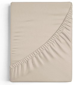 JERSEY PROSTĚRADLO JERS4 160X200 CM, VÝŠKA 30 CM BÉŽOVÉ