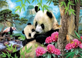 Puzzle educa puzzle panda s mládětem 1000 dílků