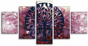 Obraz Abstraktní strom Red Velikost (šířka x výška): 150x80 cm