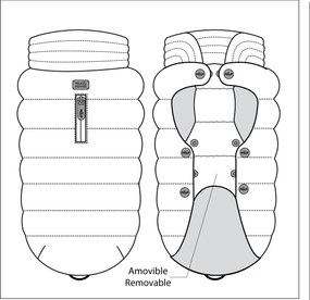 MILK&PEPPER Kabát pro buldočky Lucy Or Rose Velikost: 41L