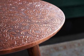 Designový odkládací stolek Hadelinde 50 cm měď