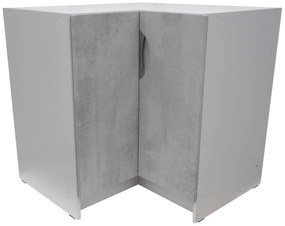 Kuchyně Macháček kuchyňská skříňka rohová spodní barva beton korpus šedý