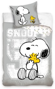 CARBOTEX Dětské povlečení Snoopy a Woodstock, 140 x 200, 70 x 90 cm