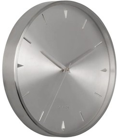 OnaDnes -20% Time for home Stříbrné kovové nástěnné hodiny Liopé 30 cm