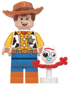 Figurky pohádkových postav, kompatibilní s LEGO Varianta: Woody a Vidlík