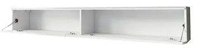 TV stolek/skříňka Dlone 180 MDF, Barva: biały / biała fala, Osvětlení: bez osvětlení