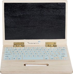 Hračka počítač Elena dřevěná s tabulí