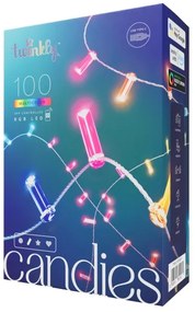 Twinkly TWKC100RGB-T - LED RGB Stmívatelný vánoční řetěz 100xLED 8 m USB Wi-Fi