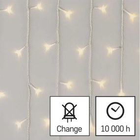 LED Vánoční venkovní řetěz 300xLED/8 módů 10m IP44 teplá bílá + dálkové ovládání