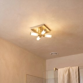 Moderní stropní svítidlo do koupelny mosazné 4-světlo IP44 - Bath