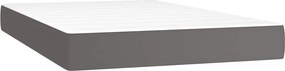 Box spring postel s matrací šedá 120x200 cm umělá kůže 3144600