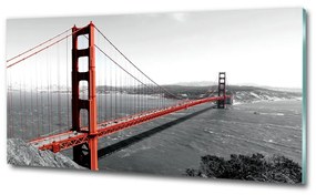 Wallmuralia Fotoobraz na skle Most San Francisco 100x50