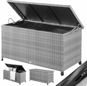 Deuba Úložný box s kolečky 370 L - šedý