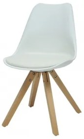 Židle Fashion - bílá/masiv