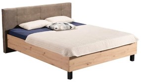 Dřevěná postel Edgar 180x200, dub, bez matrace