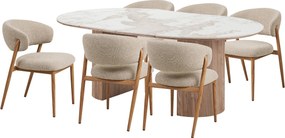 House Nordic Jídelní set ATHENS & CAVI 120–200 cm 7778026-S