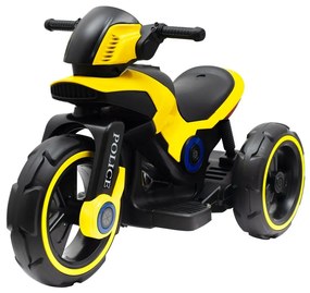 Dětská elektrická motorka Baby Mix POLICE žlutá Barva: Žlutá
