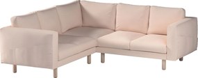 Potah na pohovku IKEA Norsborg rohová 4-místná barva růžová látka pletený vzor
