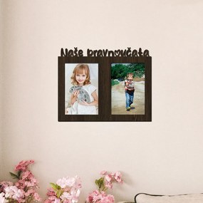 dřevo života Dřevěný fotorámeček Naše pravnoučata Zvolte barvu dekoru: Buk, Velikost fotografie: 10x15, Počet fotorámečků: 2