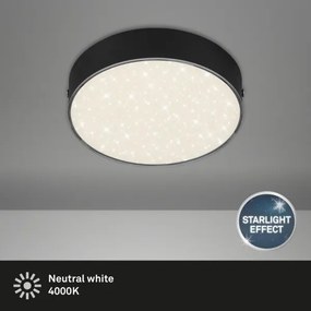 Briloner 7072-415 - LED Stropní svítidlo STAR SKY LED/11W/230V pr. 15 cm černá