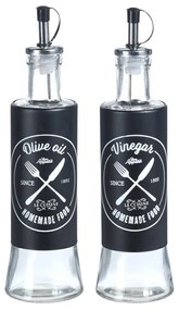 Skleněná láhev na olej/ocet Morgan 300 ml sada 2ks