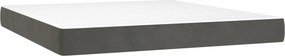 Box spring postel s matrací tmavě šedá 180x200 cm samet 3141438