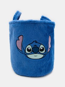 Sinsay - Plyšový úložný koš s úchyty Stitch - modrá