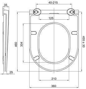 Mereo WC kombi vyvýšené 390 x 880 x 670 mm Smart Flush Rimless spodní/zadní odpad vč. sedátka keramika bílá VSD92T1