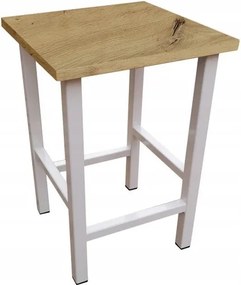 Dede Set - kuchyňský stůl 60 x 60 cm + 2x židle MINI  -  dub artisan / bílá